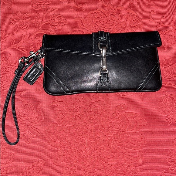 Coach | Bags | Coach Vintage Wristlet Hampton Line W Light Blue ...